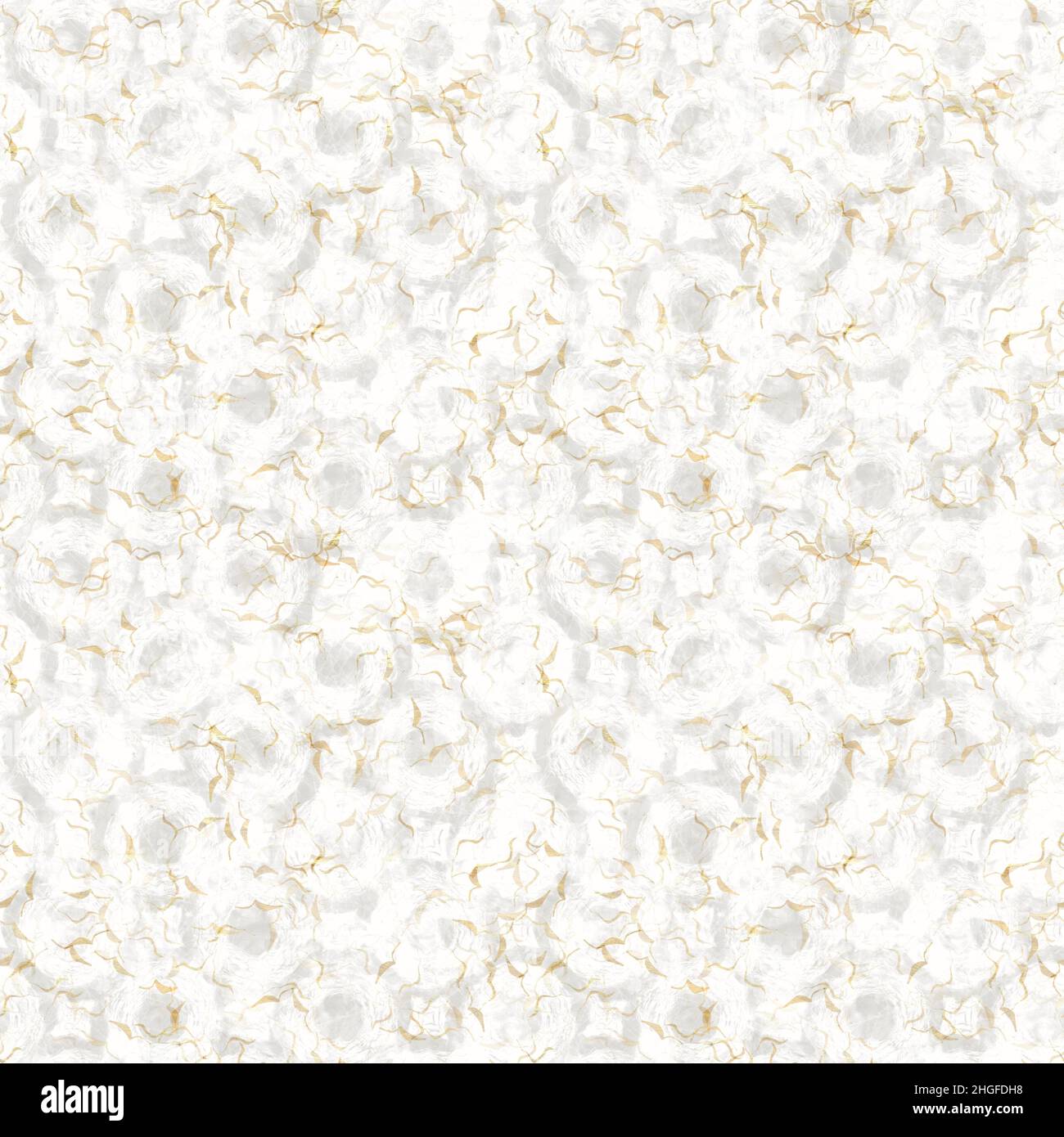 Handmade white gold metallic rice sprinkles paper texture. Seamless ...