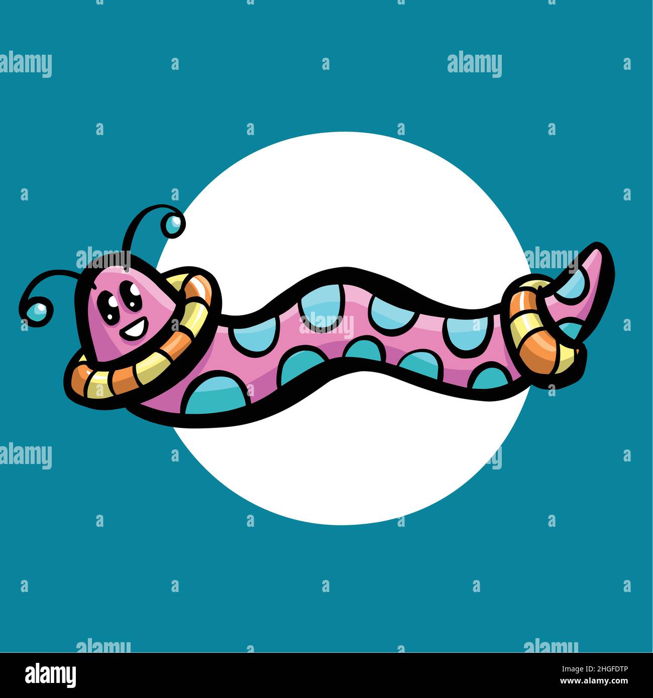 Fictional worm Stock Vector Images - Alamy