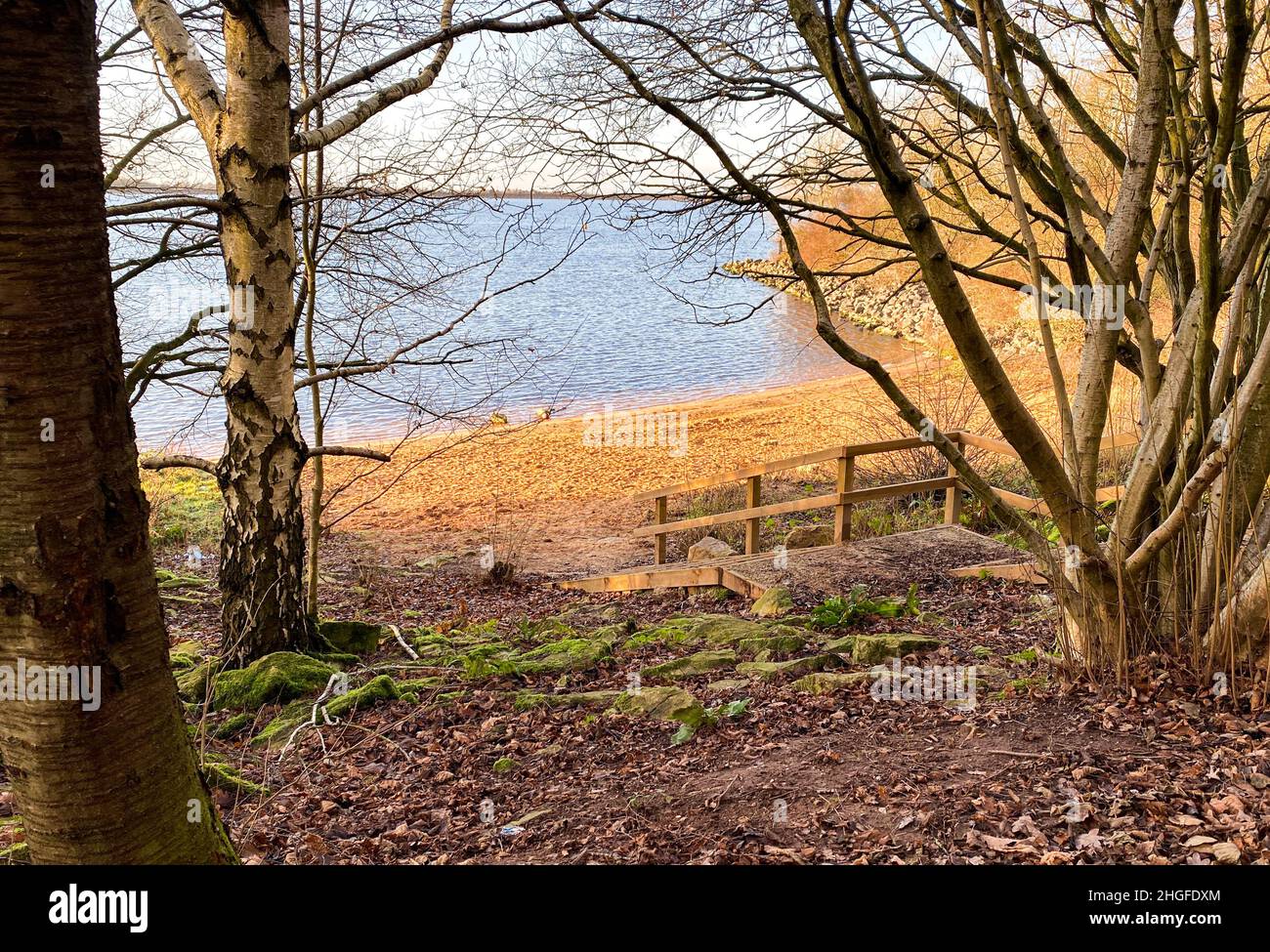 A Landscape of Foremark Reservoir, South Derbyshire Stock Photo - Alamy