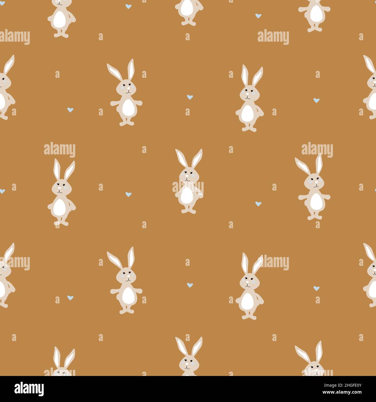 Cute Bunny Pattern, Rabbit background for kids clothes design print ...