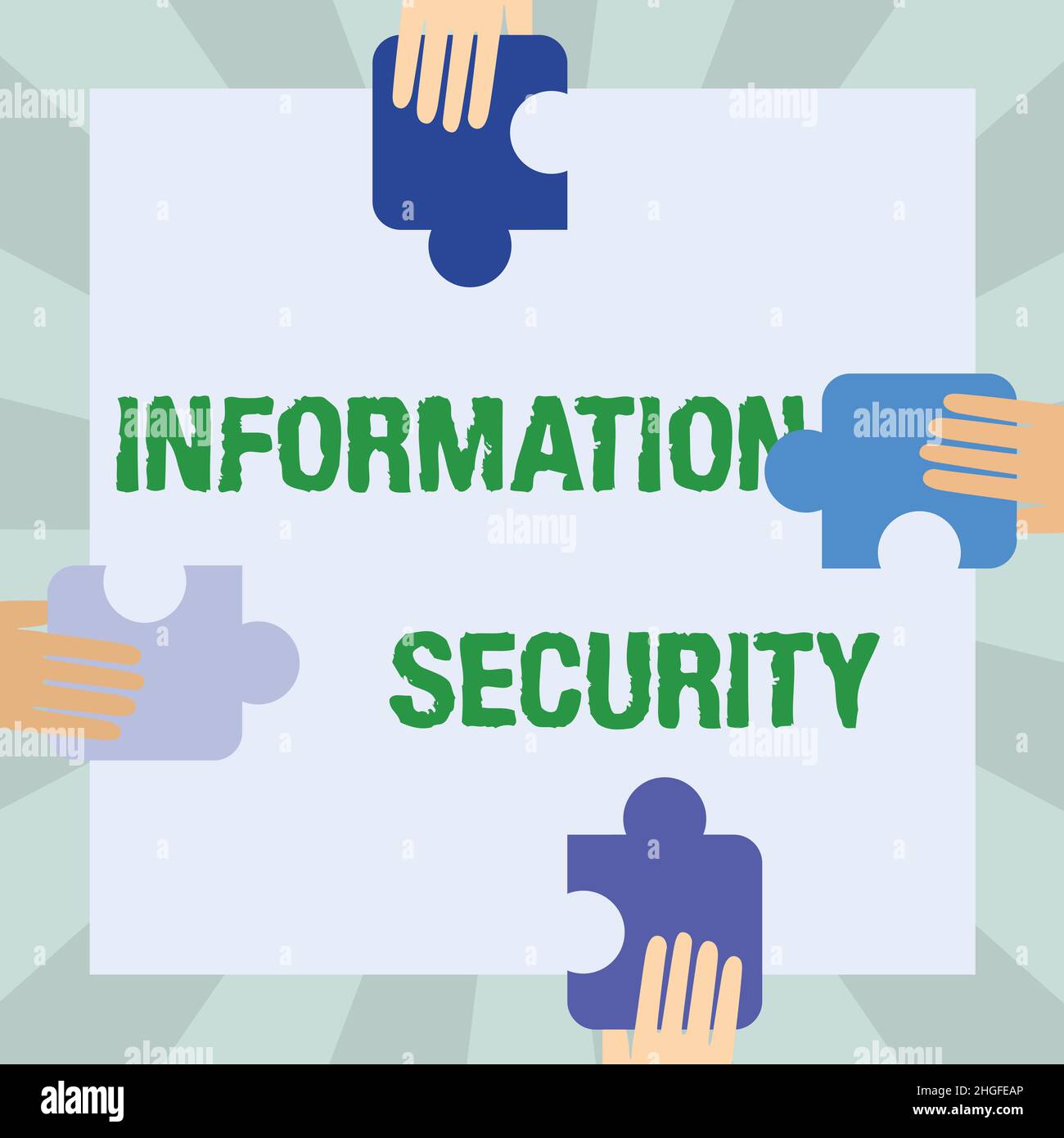 Writing Displaying Text Information Security Word Written On Being Protected Against The