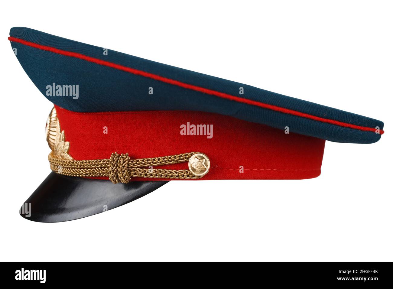 Soviet Army officer forage cap isolated on white background Stock Photo ...