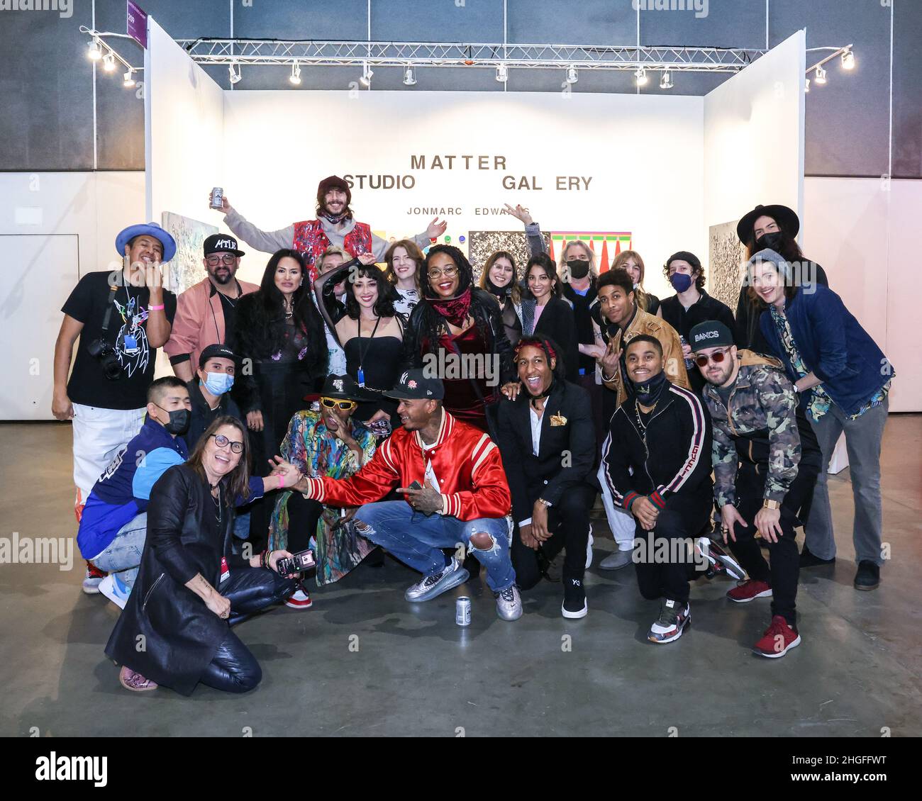 Los Angeles, California, USA. 19th January, 2022. Artists and attendees ...