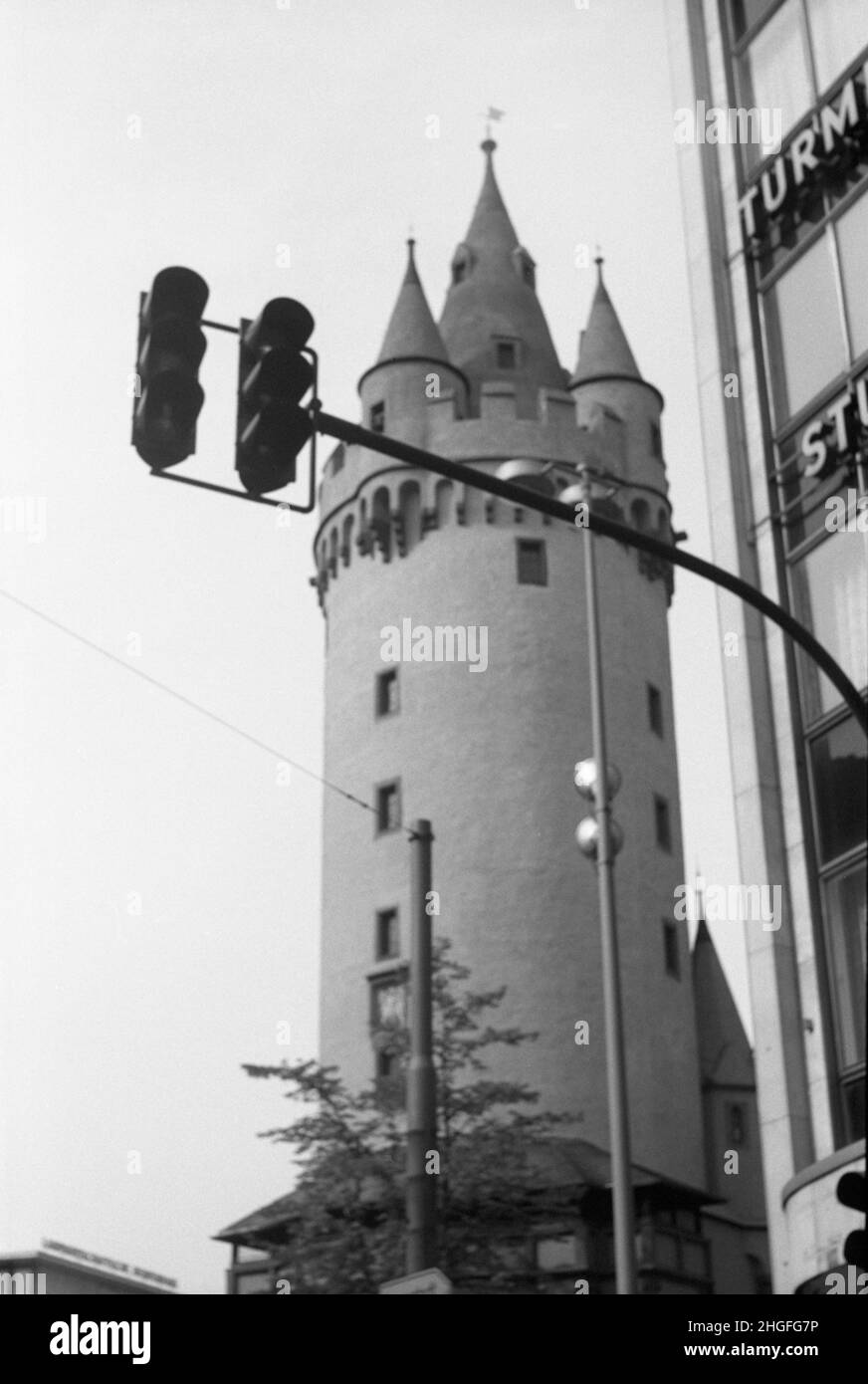 Tower in Frankfurt, Germany, September 1976 Stock Photo - Alamy