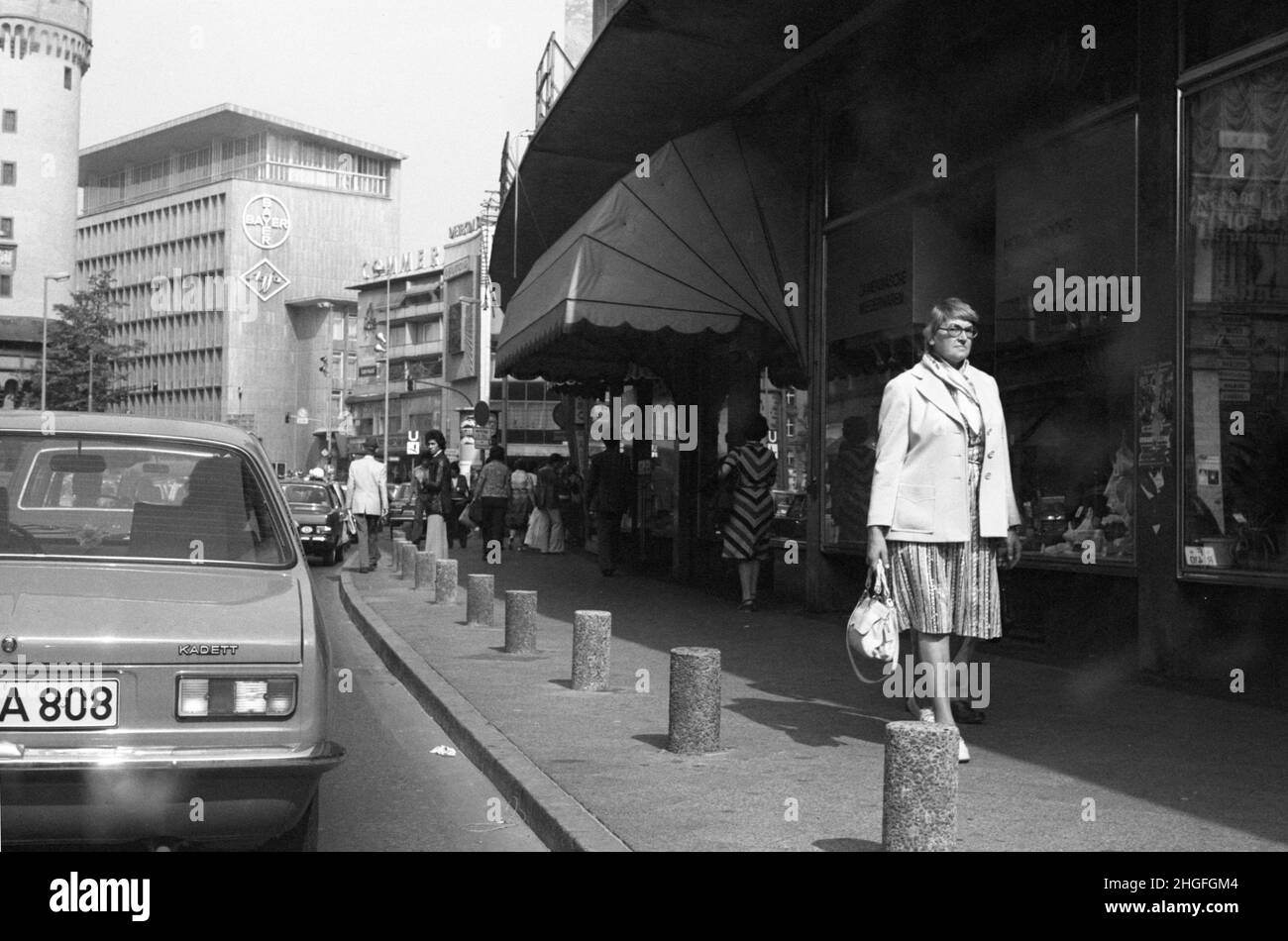 View from Frankfurt, Germany, September 1976 Stock Photo - Alamy