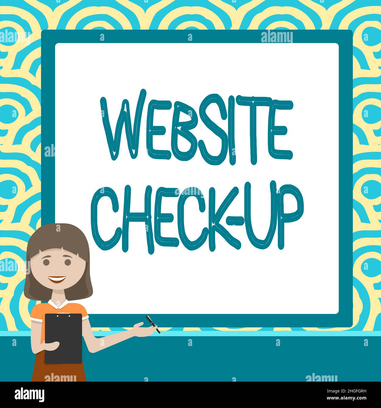 Sign displaying Website Check Up, Business concept an examination of a ...
