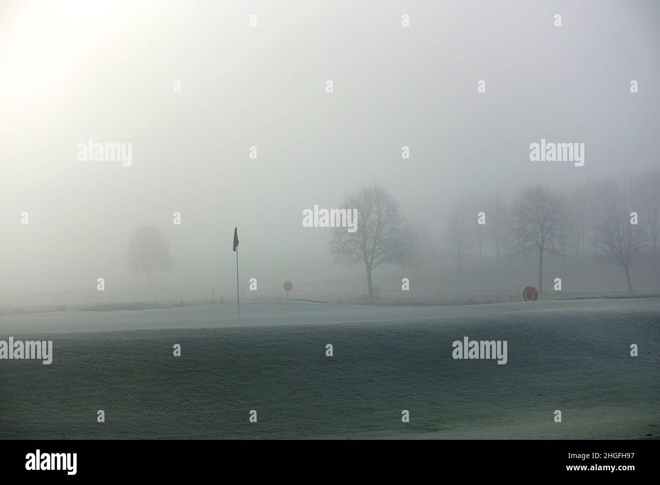 Misty frosty flag hi-res stock photography and images - Alamy
