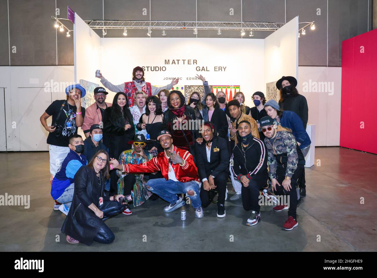 Los Angeles, California, USA. 19th January, 2022. Artists and attendees ...