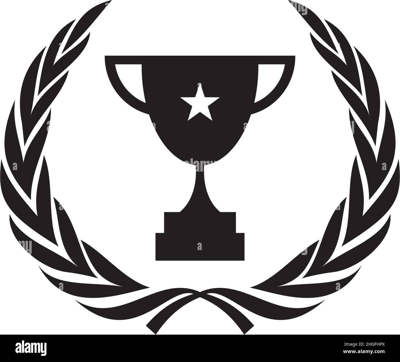 Trophy icon logo design vector illustration template Stock Vector Image ...