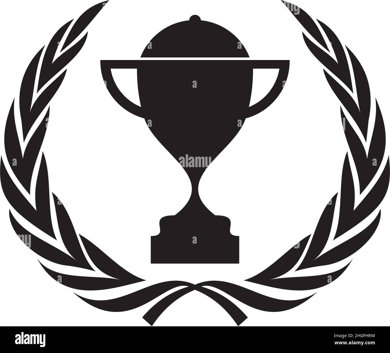 Trophy icon logo design vector illustration template Stock Vector Image ...