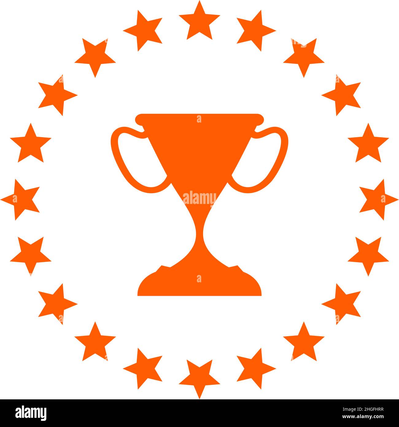 Trophy icon logo design vector illustration template Stock Vector Image ...