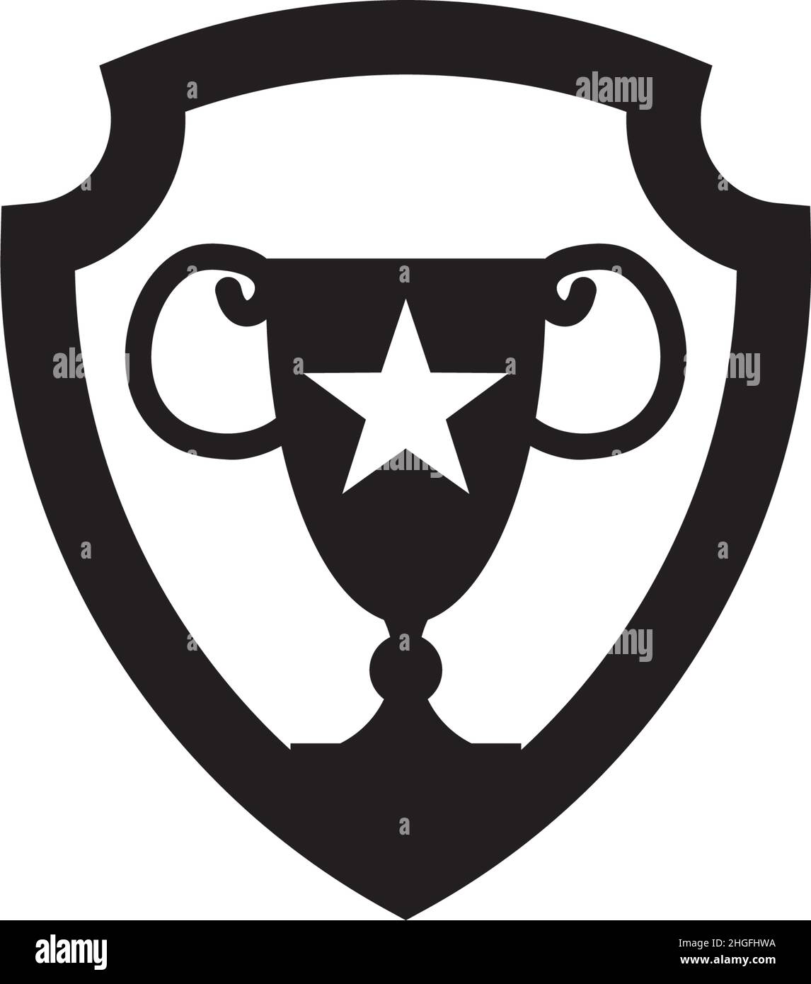 Trophy icon logo design vector illustration template Stock Vector Image ...