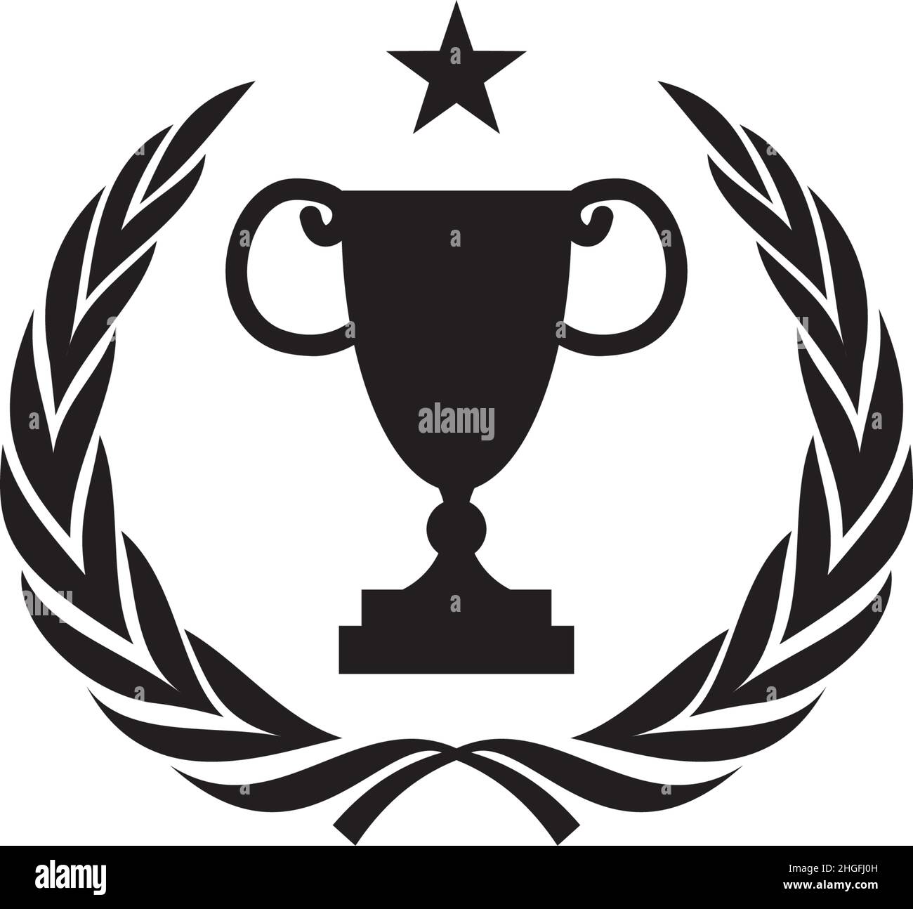 Trophy icon logo design vector illustration template Stock Vector Image ...