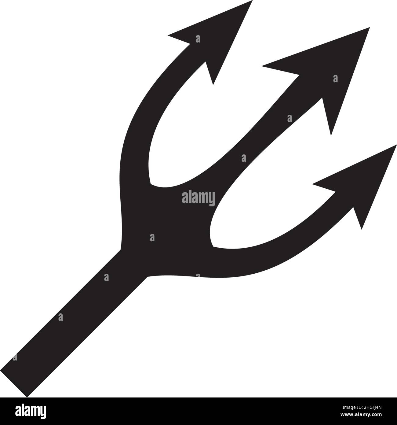 Trident icon logo design inspiration vector template Stock Vector Image ...