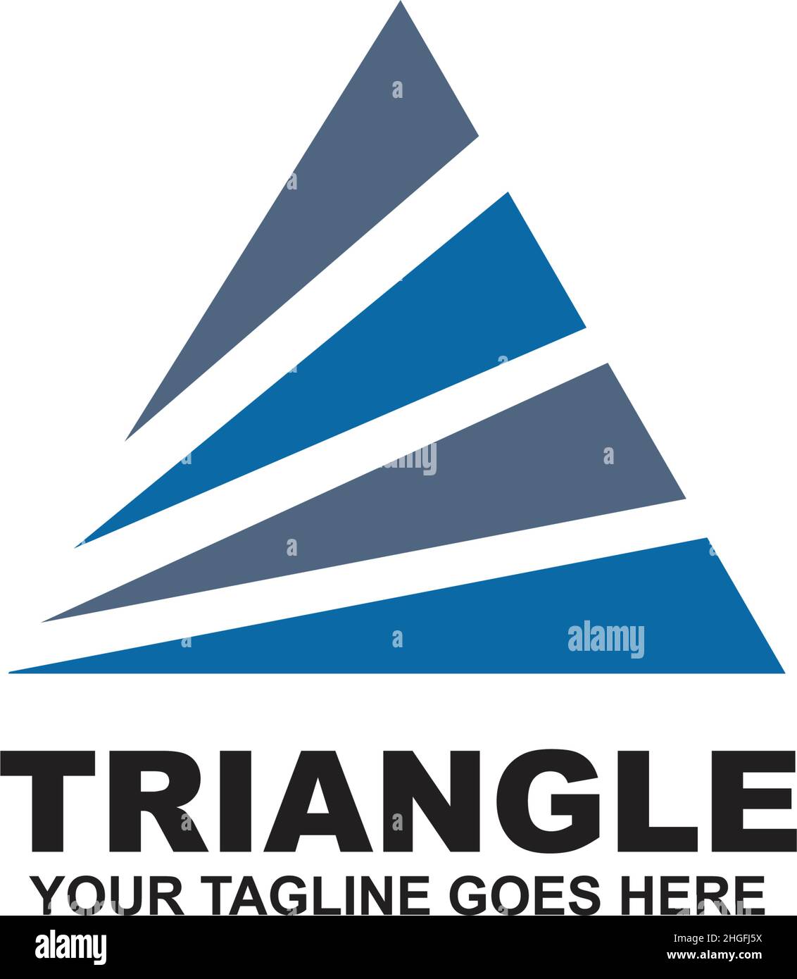 Triangle logo design inspiration vector template Stock Vector Image ...
