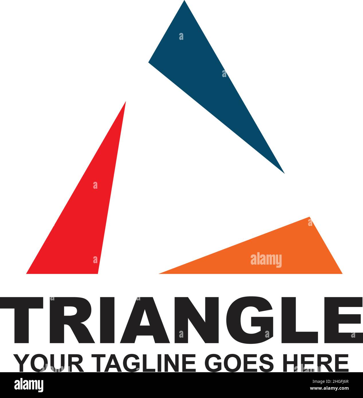 Triangle logo design inspiration vector template Stock Vector Image ...