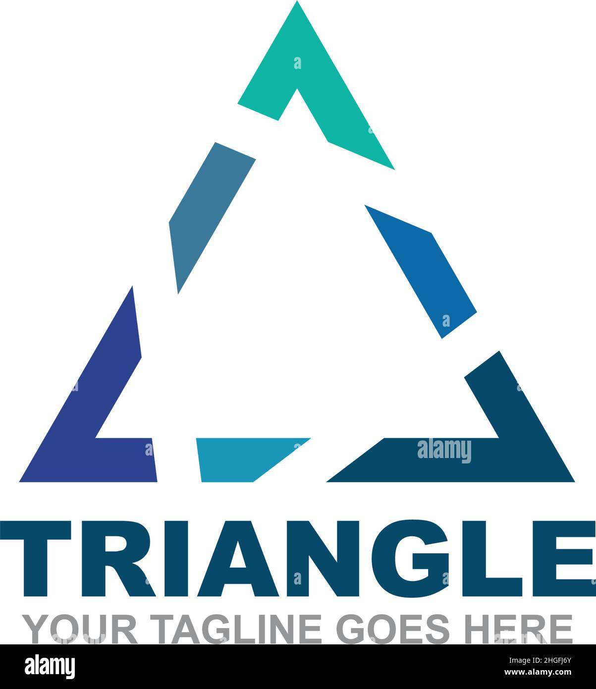 Triangle logo design inspiration vector template Stock Vector Image ...