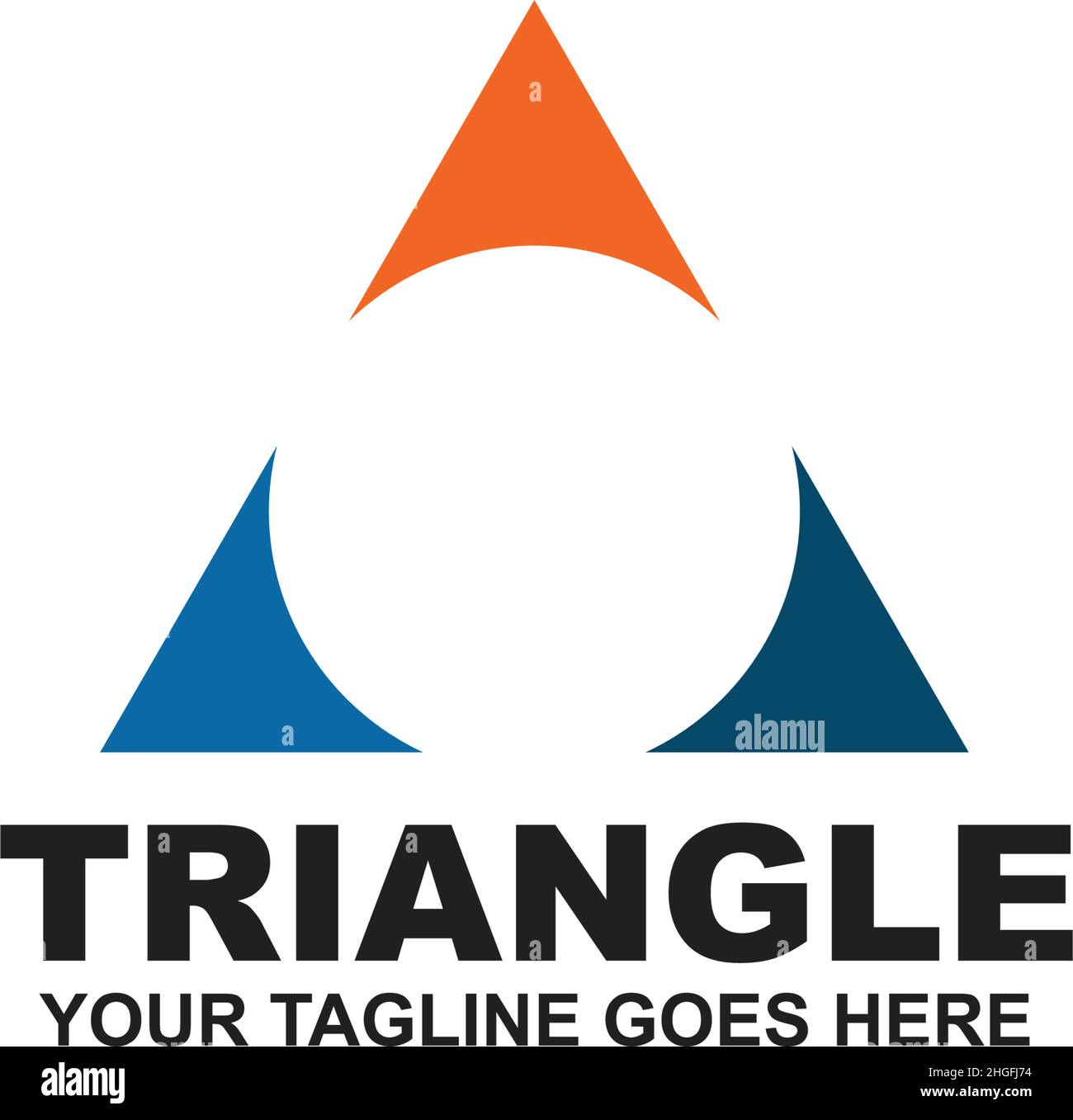 Triangle logo design inspiration vector template Stock Vector Image ...