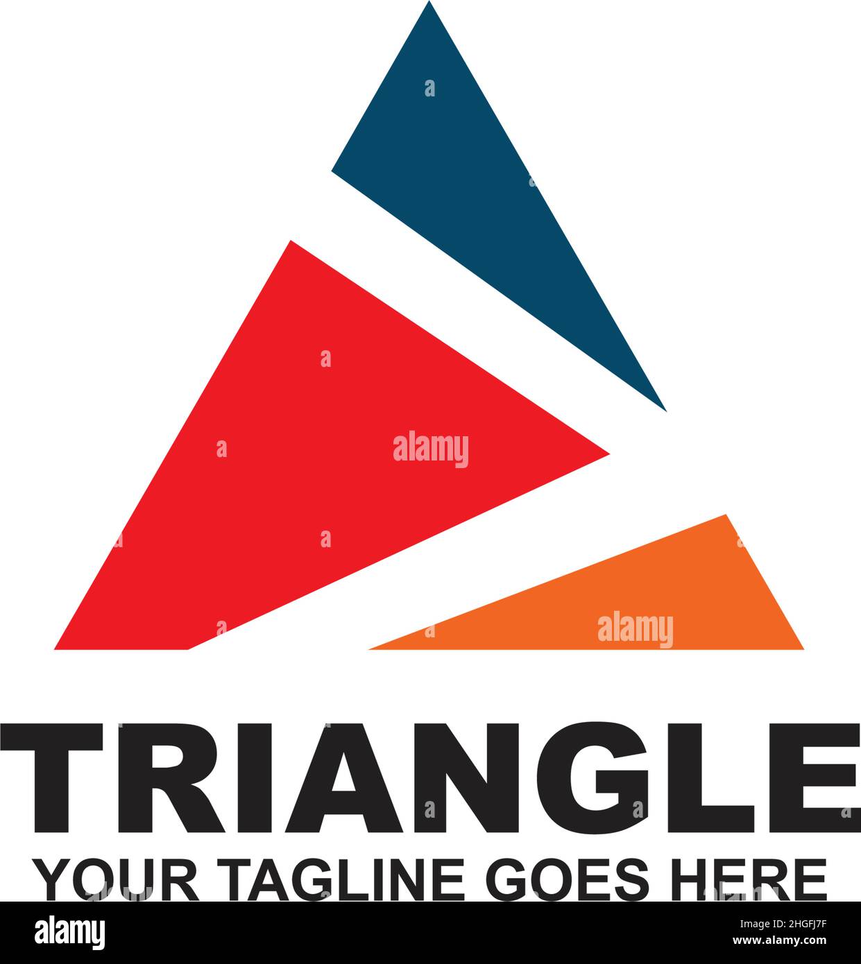 Triangle logo design inspiration vector template Stock Vector Image ...