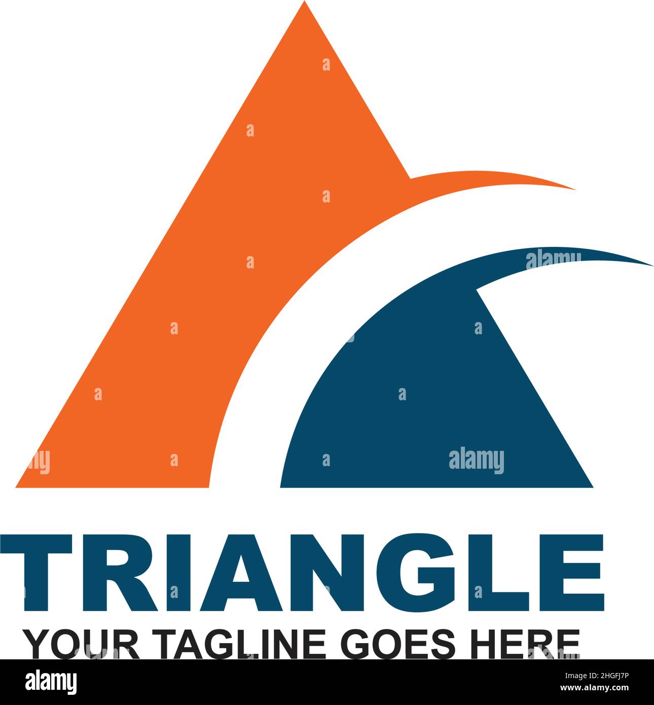 Triangle logo design inspiration vector template Stock Vector Image ...