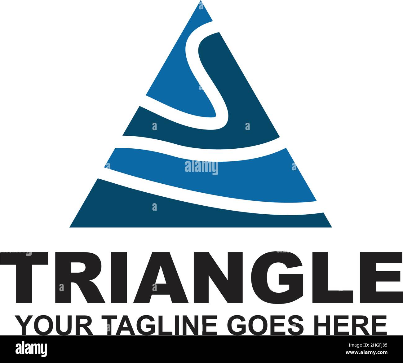 Triangle logo design inspiration vector template Stock Vector Image ...