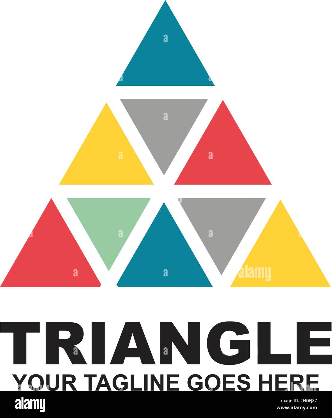 Triangle logo design inspiration vector template Stock Vector Image ...