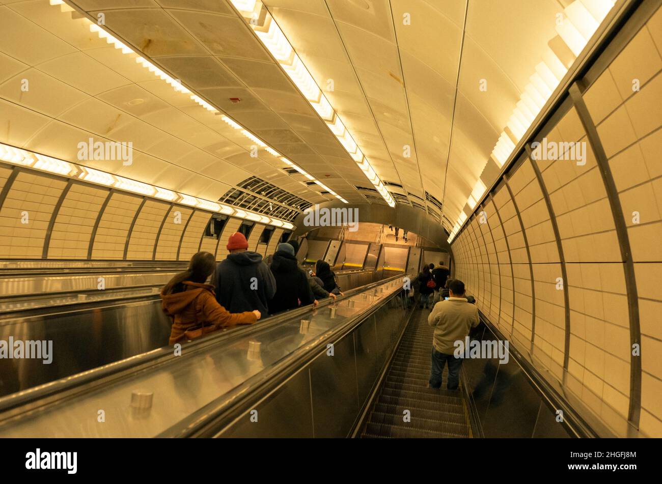 Subway stairs hi-res stock photography and images - Alamy