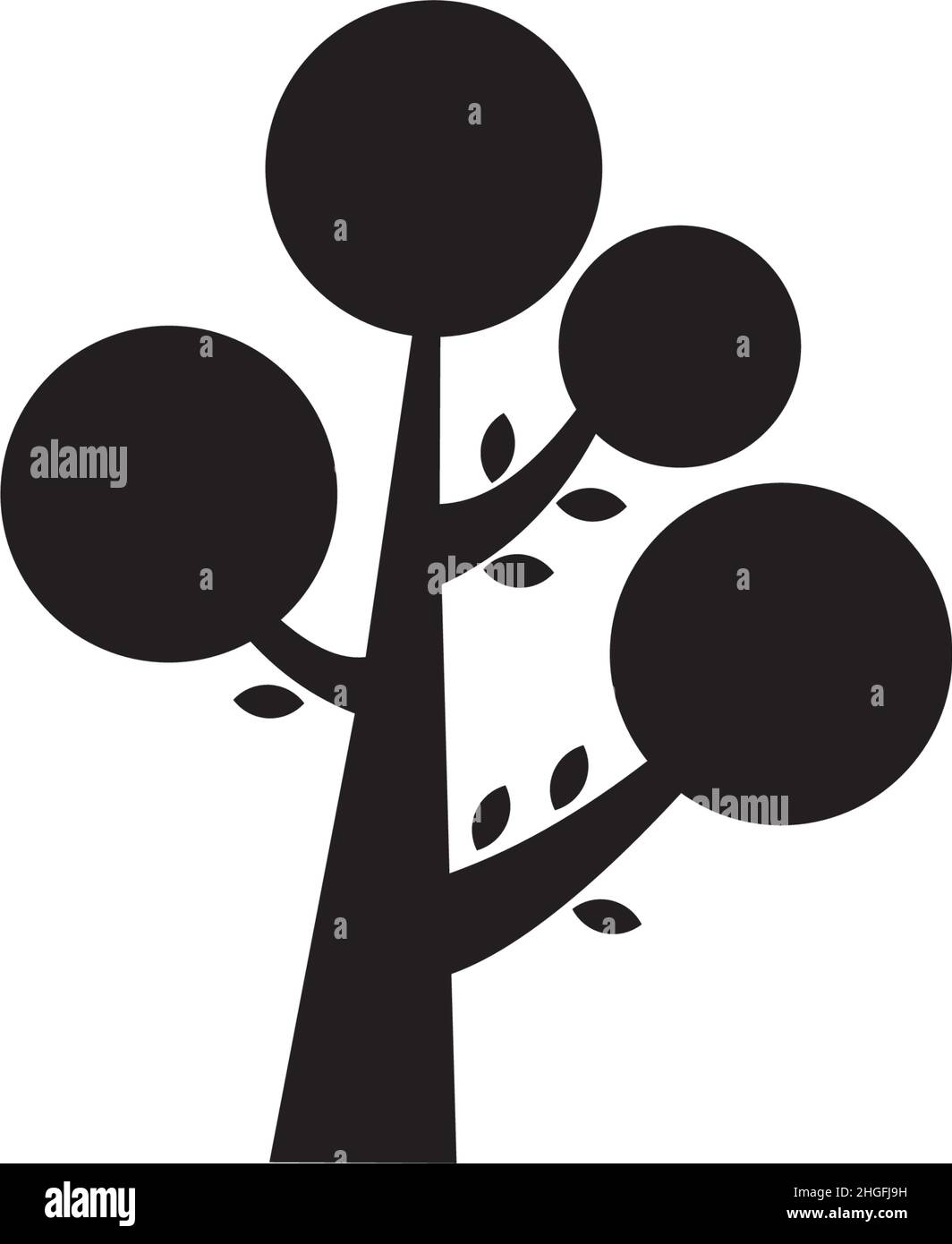 Tree icon logo design inspiration vector illustration template Stock ...