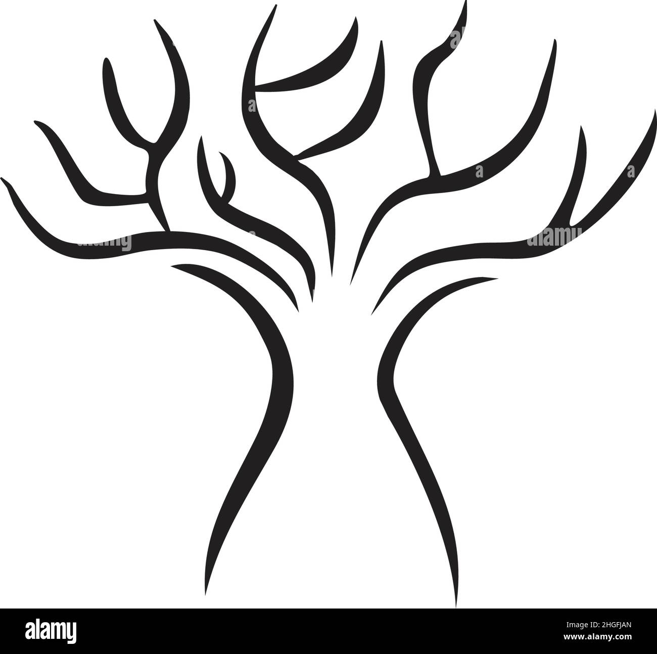 Tree icon logo design inspiration vector template Stock Vector Image ...
