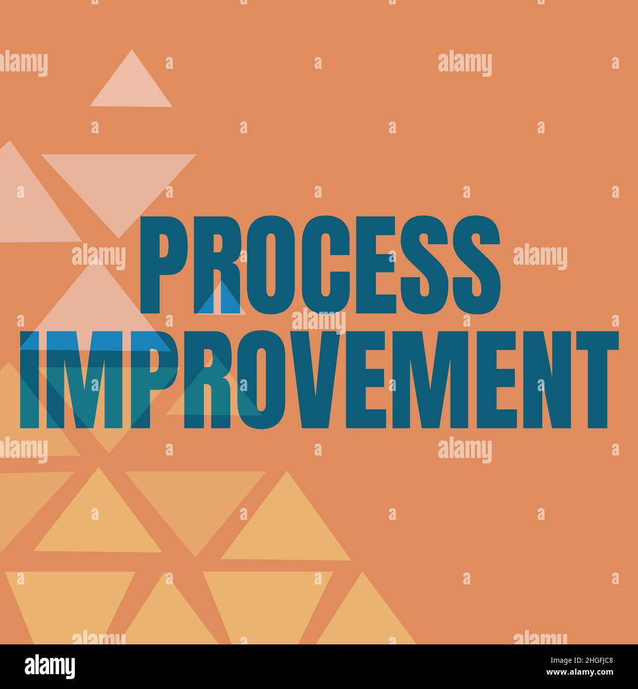 Hand Writing Sign Process Improvement Business Idea Task Of Identifying Upon Existing Business