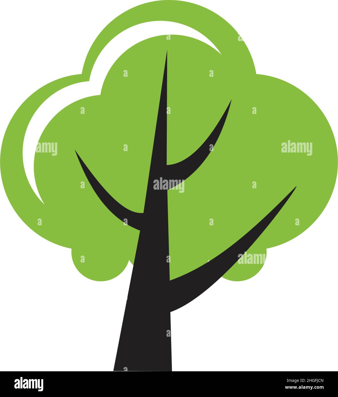 Tree icon logo design inspiration vector template Stock Vector Image & Art - Alamy