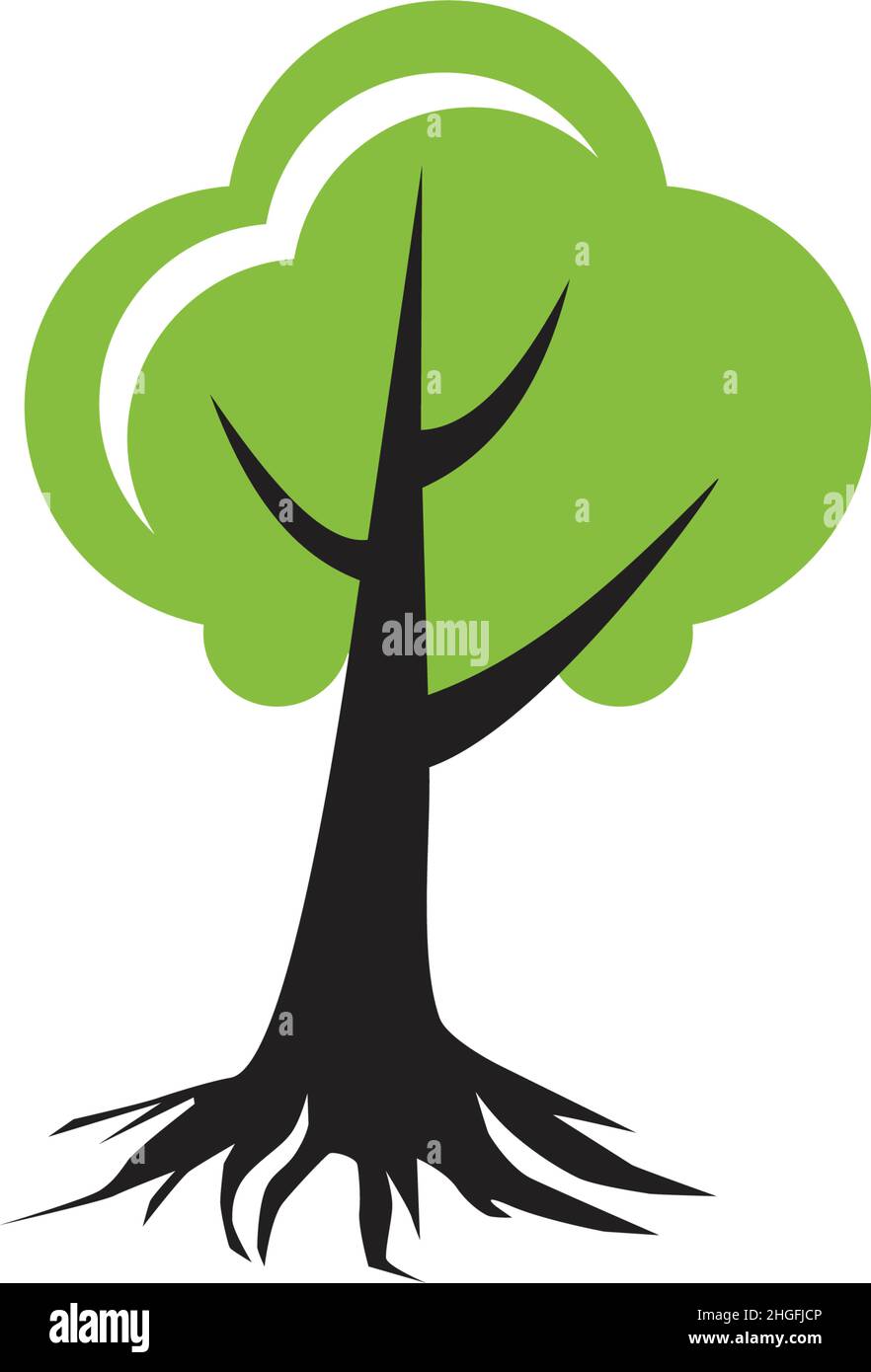 Tree icon logo design inspiration vector template Stock Vector Image ...