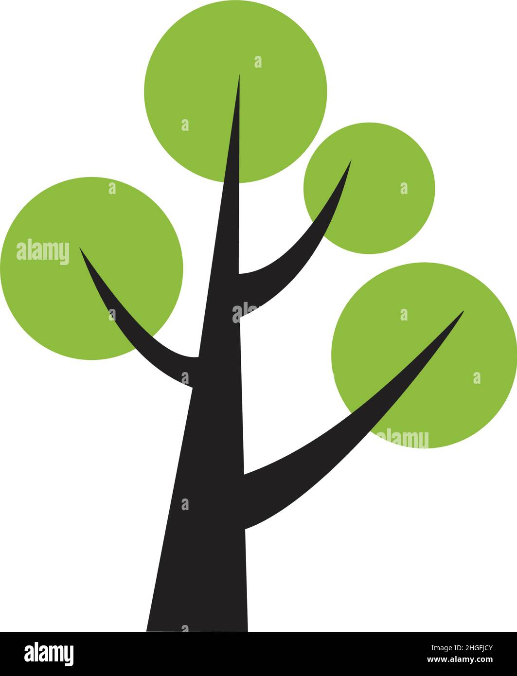 Tree icon logo design inspiration vector template Stock Vector Image ...