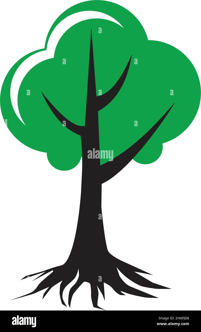 Tree icon logo design inspiration vector template Stock Vector Image ...