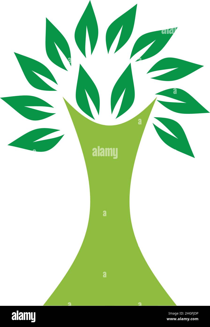 Tree icon logo design inspiration vector template Stock Vector Image ...