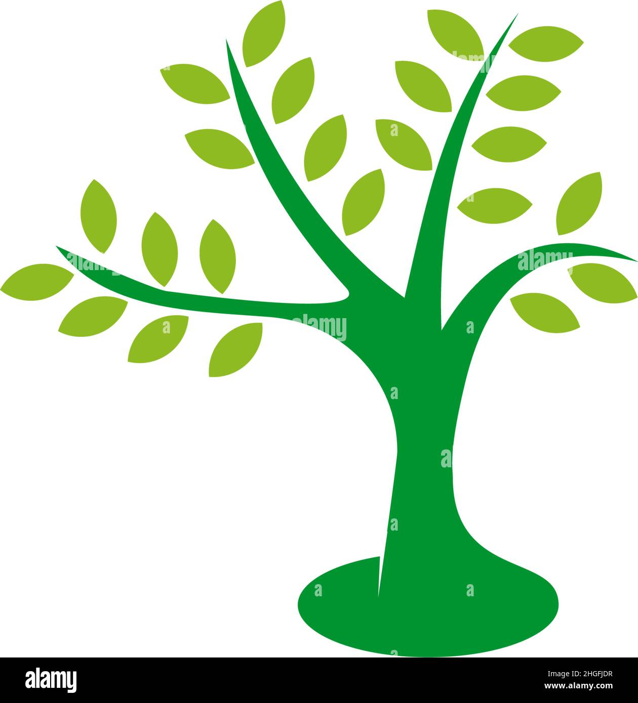 Tree icon logo design inspiration vector illustration template Stock ...