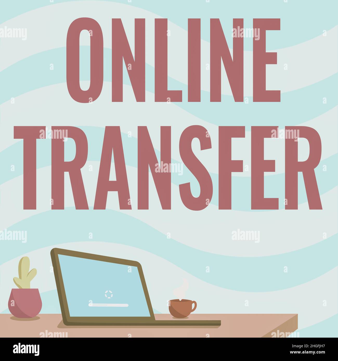 Writing displaying text Online Transfer, Word for authorizes a fund ...