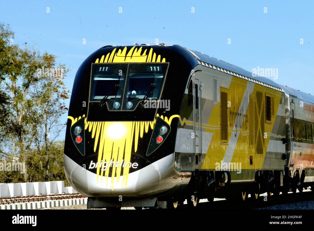 Cocoa. Brevard County. Florida. January 20, 2022. Brightline has taken ...