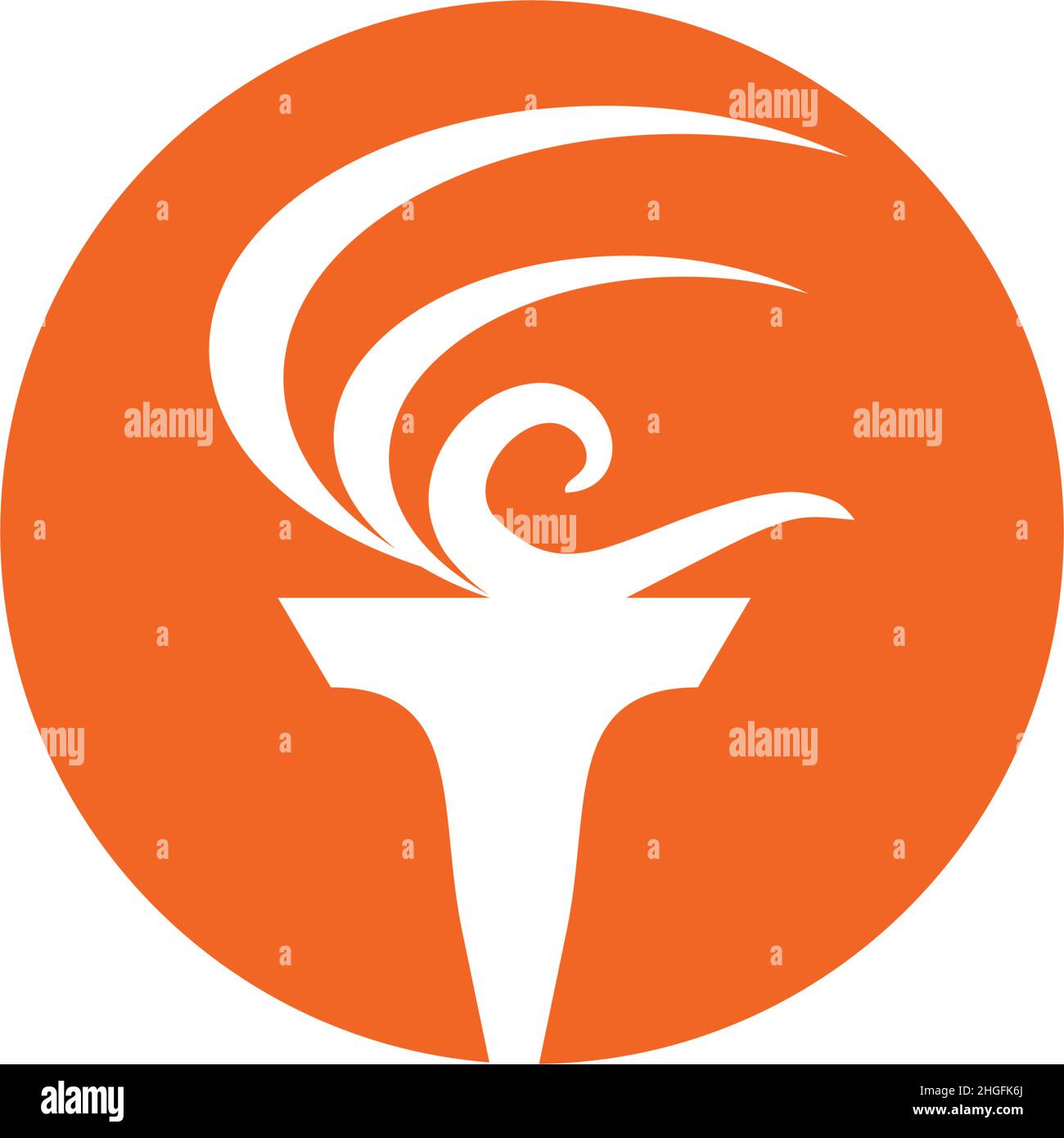 Torch logo design inspiration vector icon template Stock Vector Image ...
