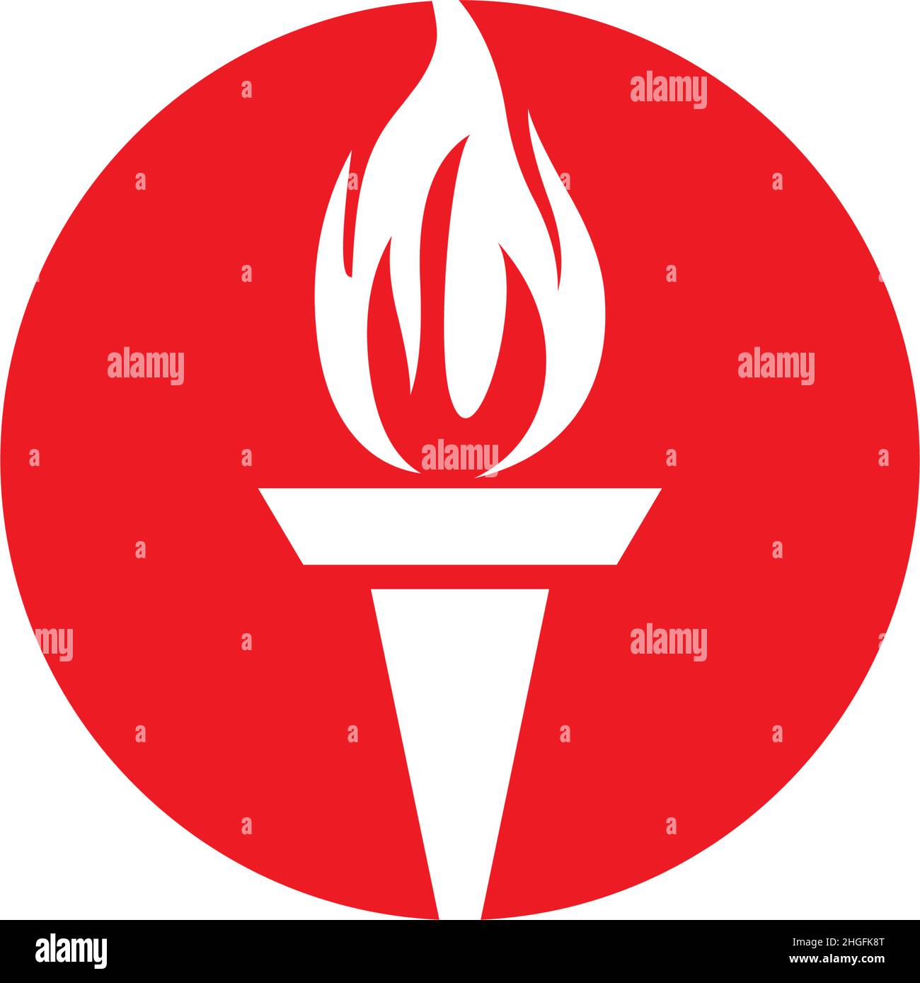 Torch logo design inspiration vector icon template Stock Vector Image ...