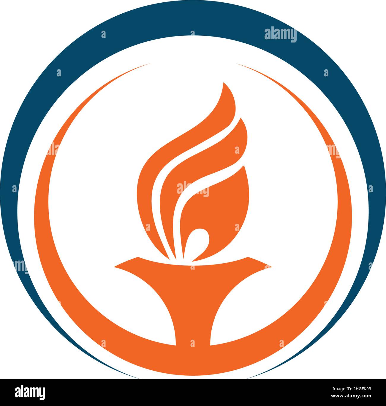 Torch logo design inspiration vector icon template Stock Vector Image ...
