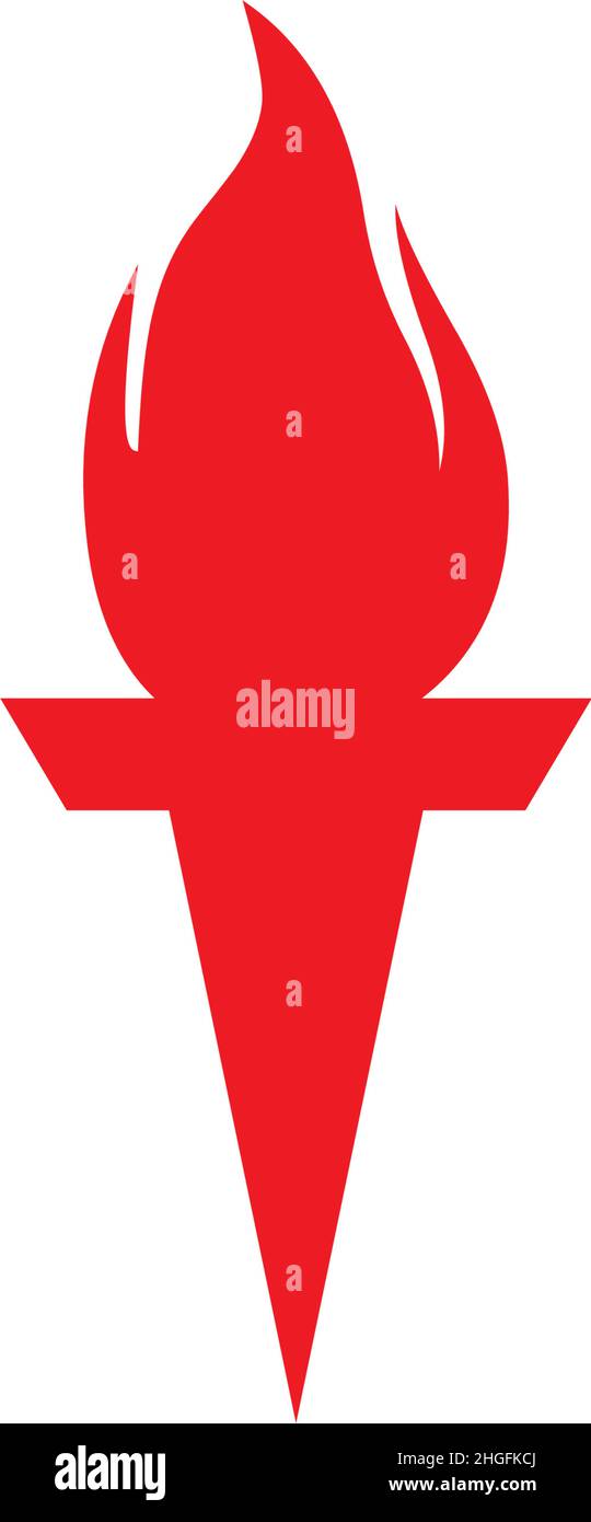 Torch logo design inspiration vector icon template Stock Vector Image ...