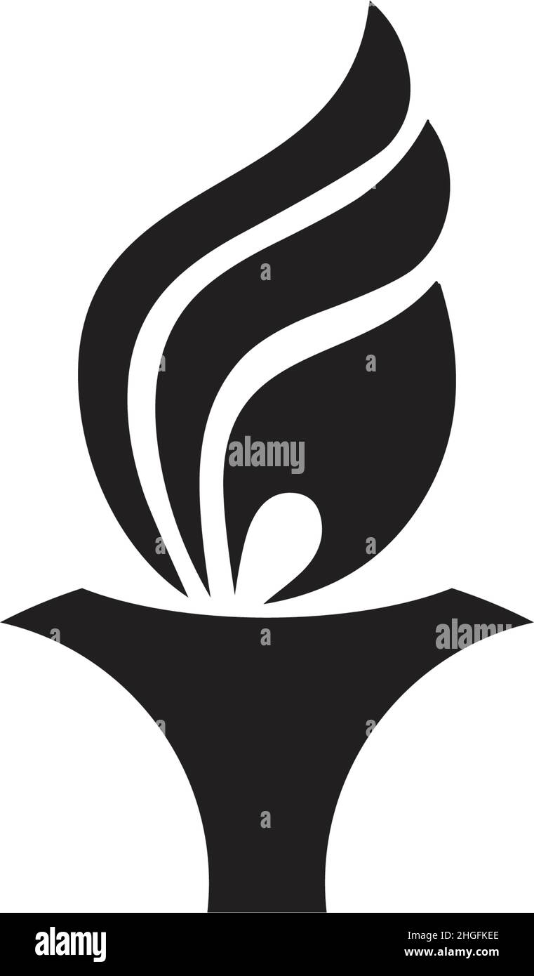 Torch logo design inspiration vector icon template Stock Vector Image ...