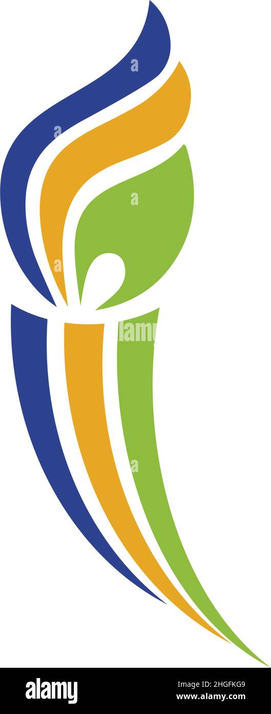 Torch logo design inspiration vector icon template Stock Vector Image ...