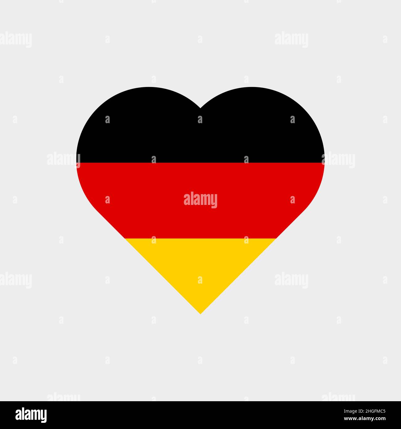 German flag in heart hi-res stock photography and images - Alamy