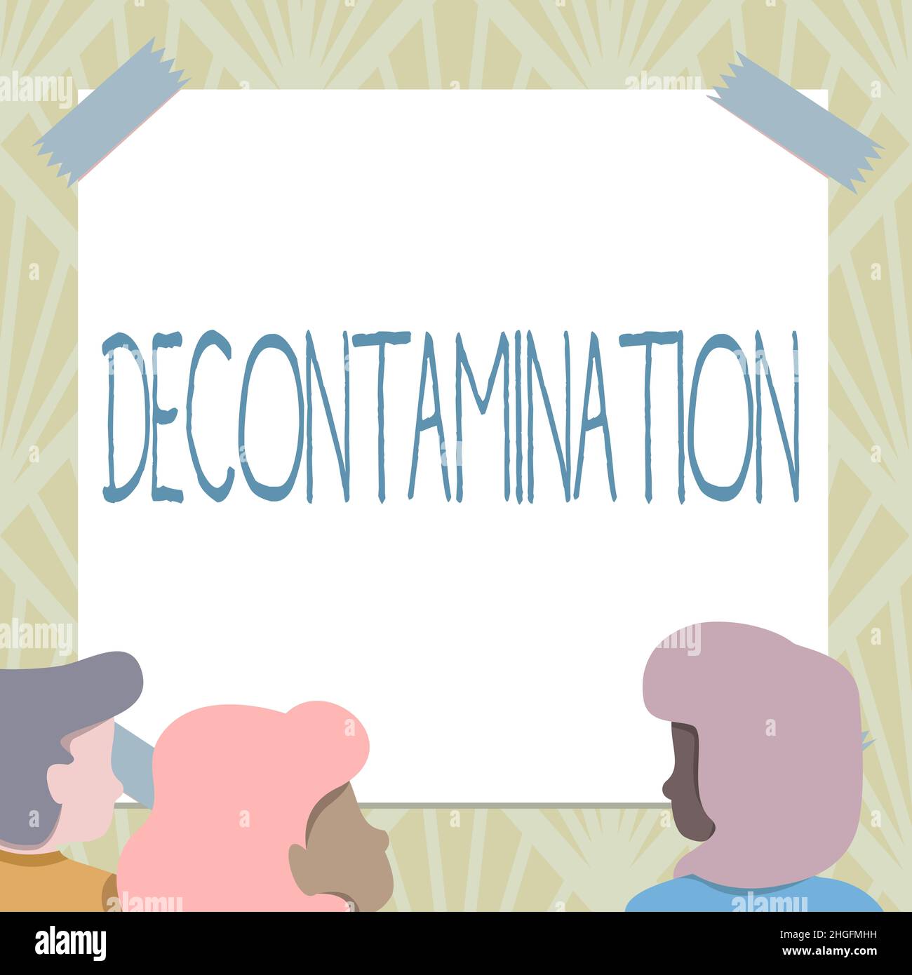 Hand writing sign Decontamination, Conceptual photo neutralizing every ...