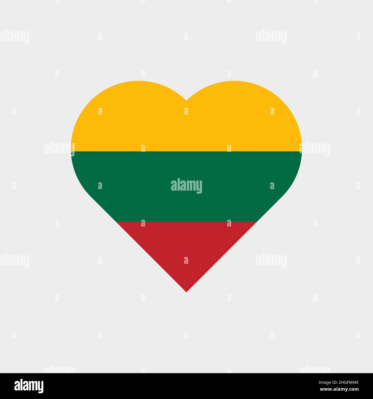 National flag lithuania in heart Stock Vector Images - Alamy