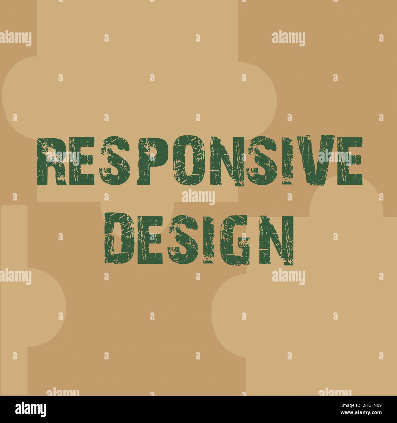 Conceptual display Responsive Design, Business concept approach to page creation makes use of ...