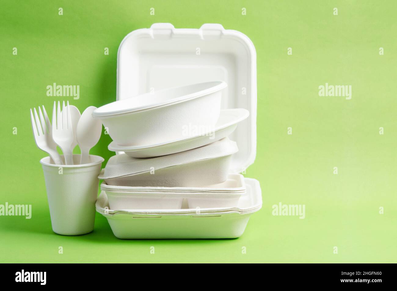 Eco friendly biodegradable paper disposable for packaging food and ...