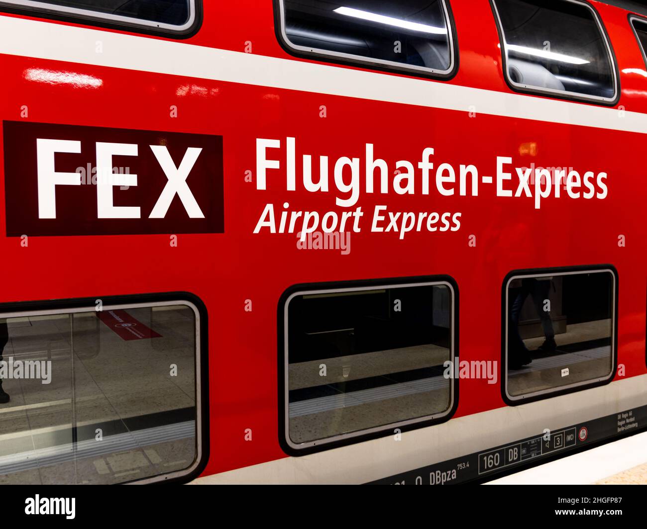 Lettering Of The FEX Line On A Regional Train From Berlin Central ...
